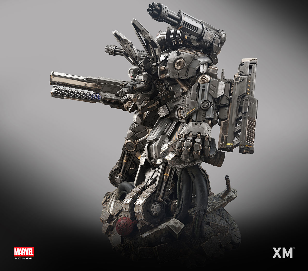 XM introduces War Machine’s War Tank, the largest 1:4 scale statue ...